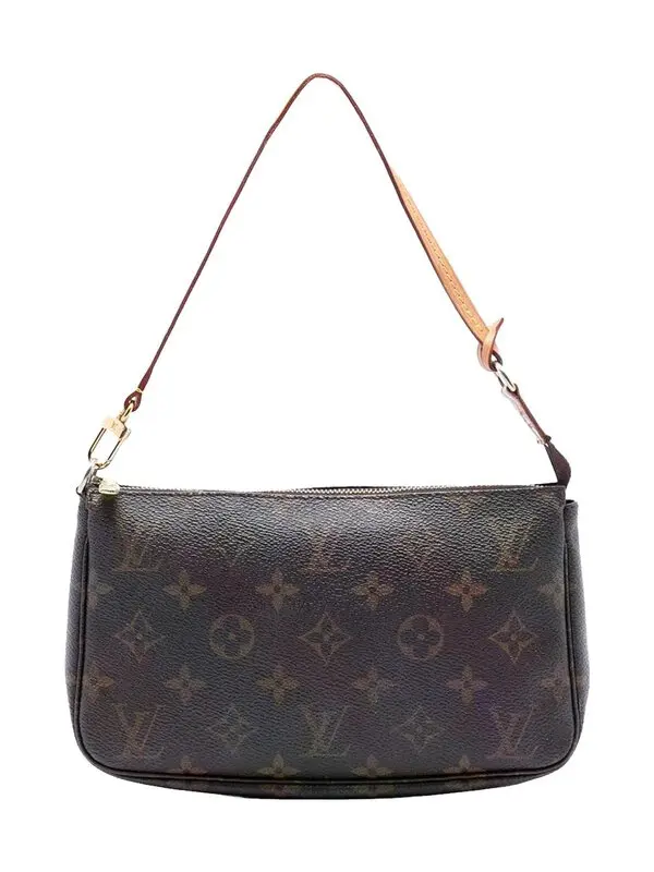 LOUIS VUITTON 2001 Monogram Pochette Accessoires - Brown