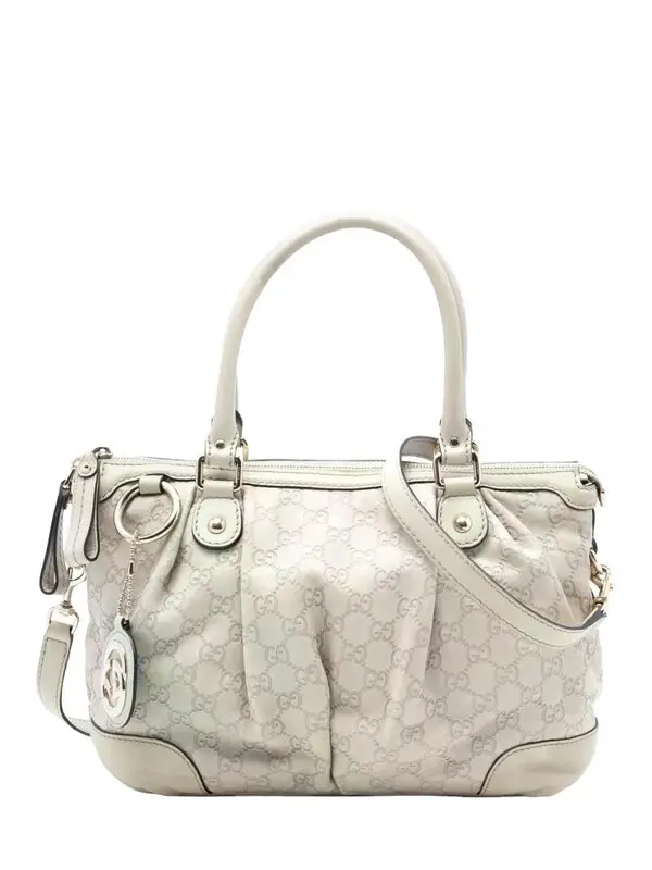 Gucci 2015-2016 Ssima Sukey Satchel - White