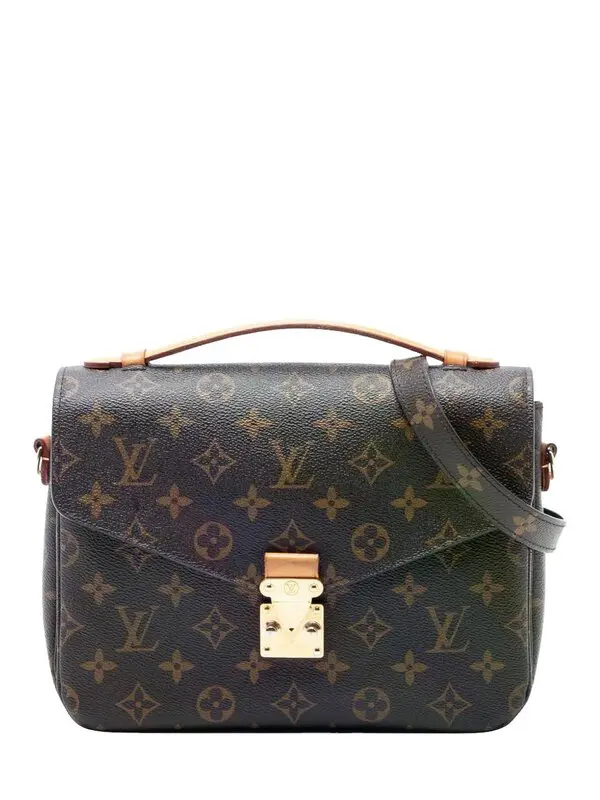 LOUIS VUITTON 2018 Monogram Pochette Metis Satchel - Brown