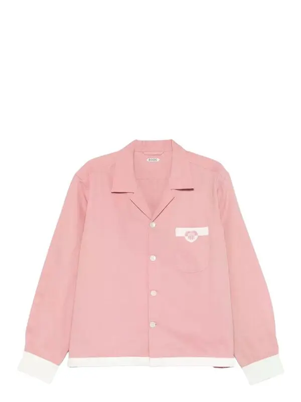BODE Camp-collar Pocket Shirt - Pink