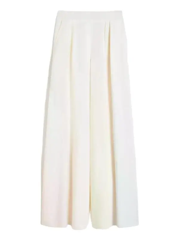 Max Mara Pleated Wide-leg Trousers - Neutrals