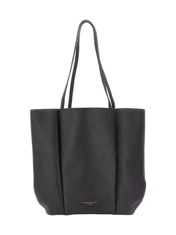 GIANNI CHIARINI Lily Leather Shoulder Bag - Black