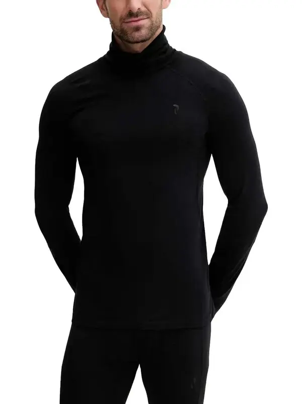 PEAK PERFORMANCE Roll-neck Long-sleeve Top - Black