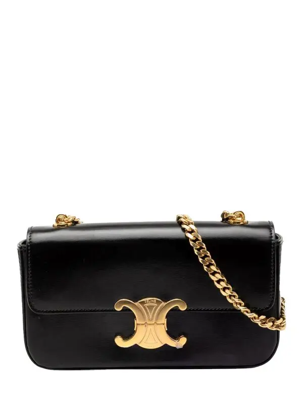 Celine 2022 Claude Chain Shoulder Bag - Black