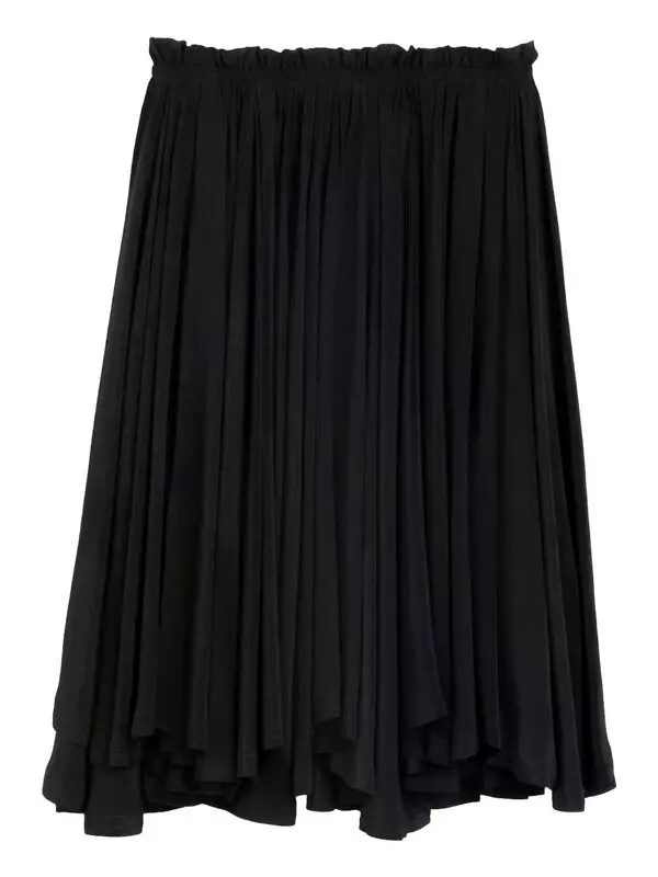 Ami Corolla A-line Midi Skirt - Black