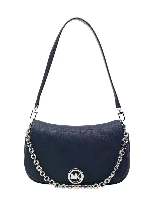 Michael Kors Nolita Medium Leather Chain Shoulder Bag - Blue