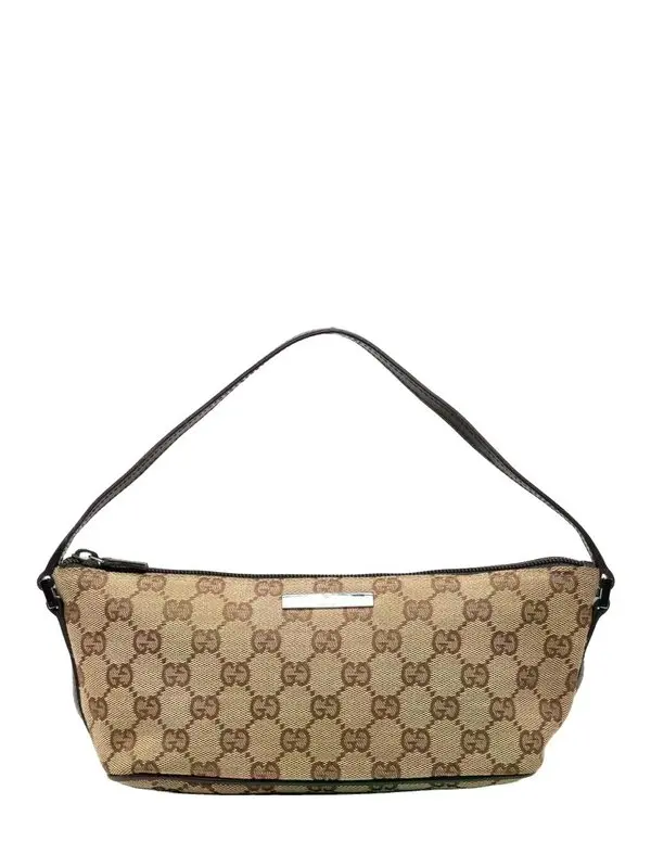Gucci Gg Canvas Boat Shoulder Bag - Brown