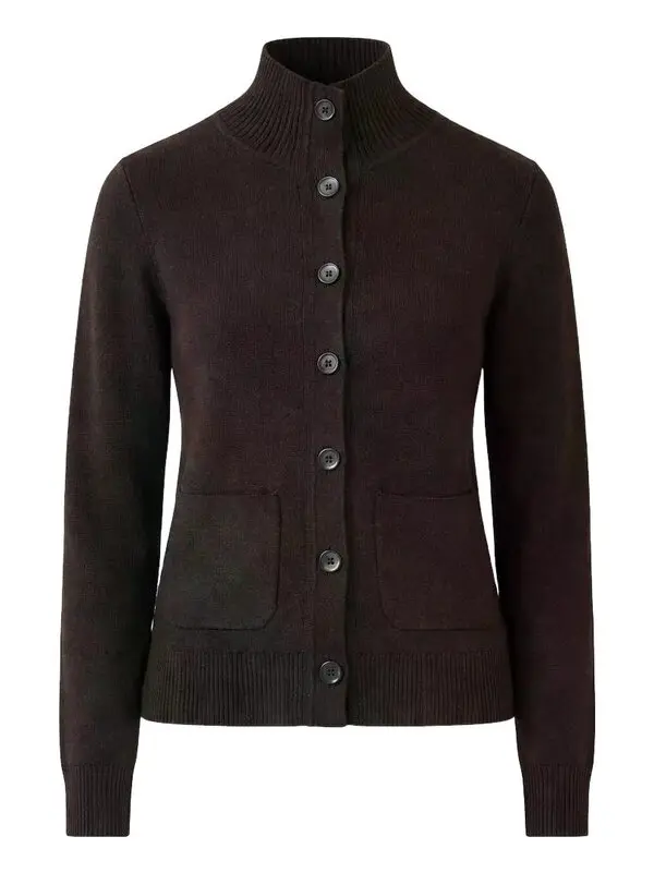 PATRICK ASSARAF Button Pocket Cardigan - Brown