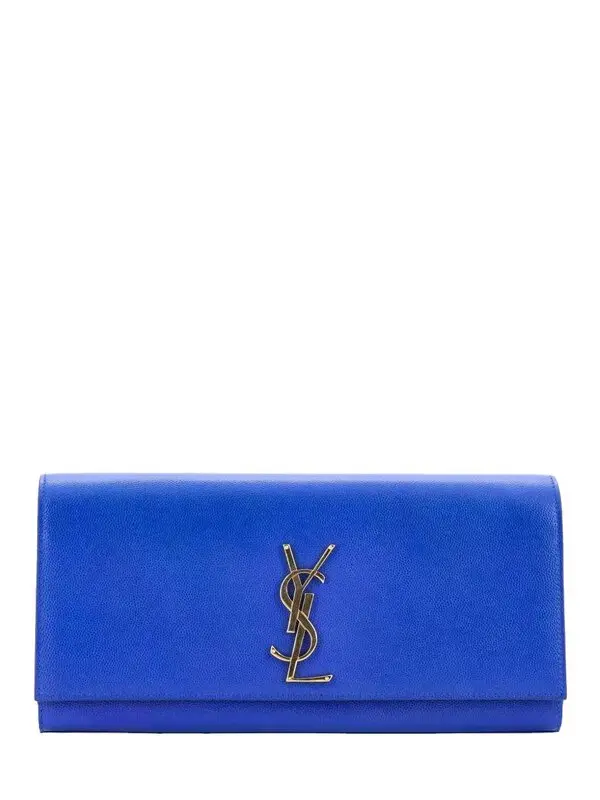 Saint Laurent Classic Monogram Long Clutch Bag - Blue