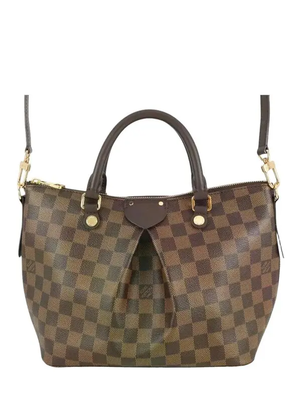 LOUIS VUITTON Damier Ebene Siena Pm Satchel - Brown