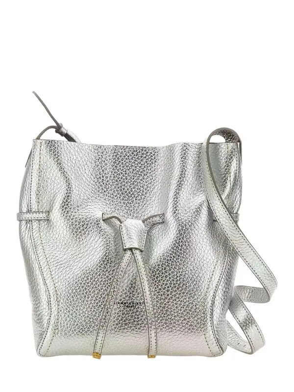 GIANNI CHIARINI Sienna Leather Shoulder Bag - Silver