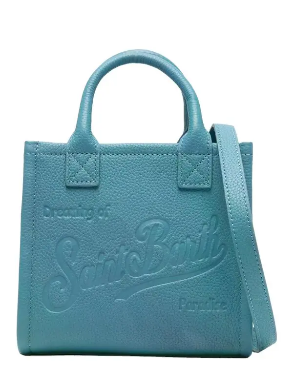 MC2 SAINT BARTH Mini Logo-embossed Tote Bag - Blue