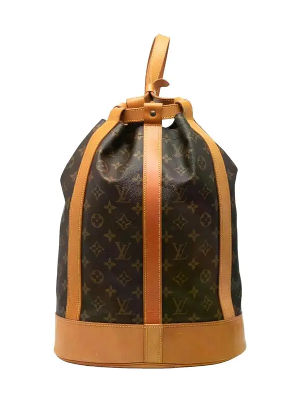 LOUIS VUITTON 1996 Monogram Randonnee Pm Bucket Bag - Brown