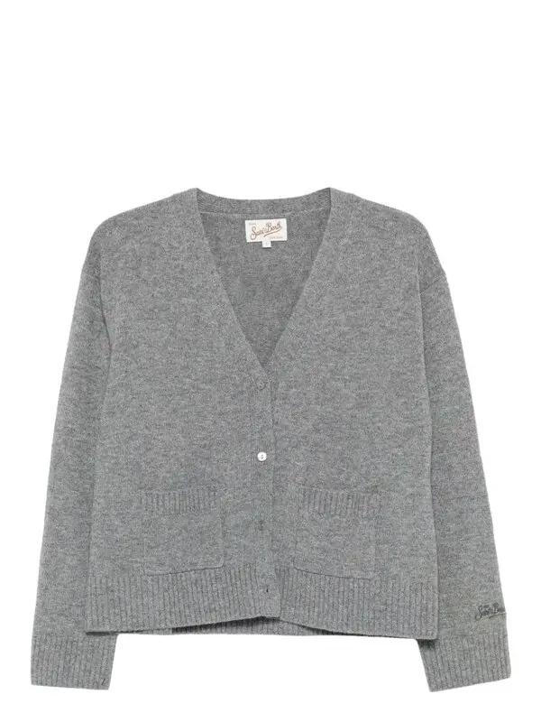 MC2 SAINT BARTH Madie V-neck Cardigan - Grey