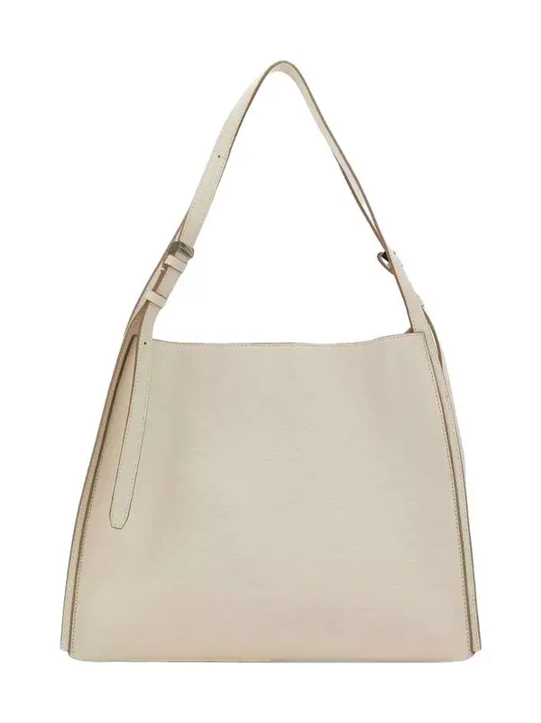 GIANNI CHIARINI Luz Leather Shoulder Bag - Neutrals