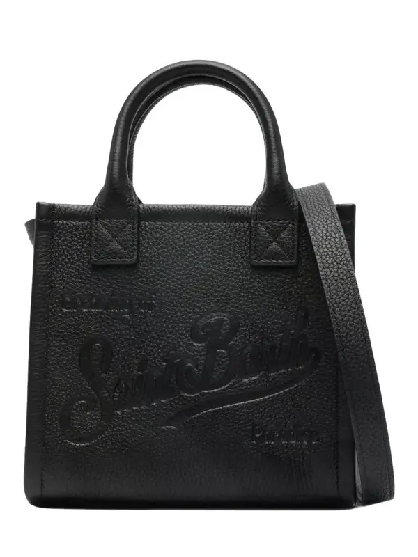 MC2 SAINT BARTH Mini Debossed-logo Tote Bag - Black