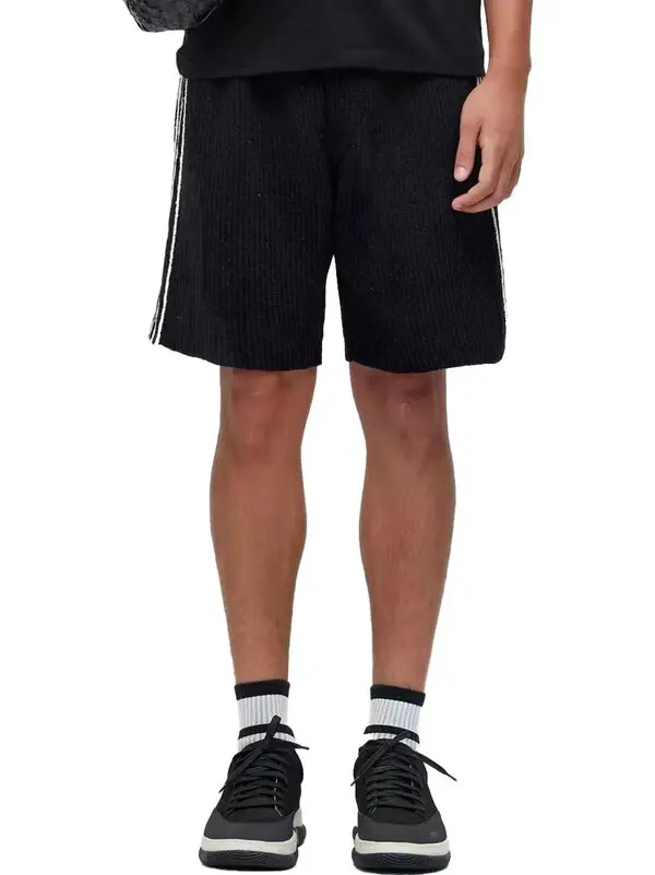 OSKLEN Ribbed Side-stripe Shorts - Black