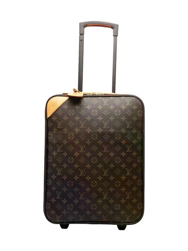 LOUIS VUITTON 2003 Monogram Pegase 45 Travel Bag - Brown