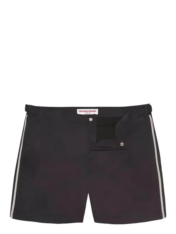 Orlebar Brown Bulldog Stripe-detail Swim Shorts - Grey