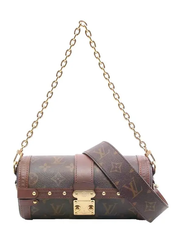 LOUIS VUITTON 2010-2026 Monogram Papillon Trunk Satchel - Brown