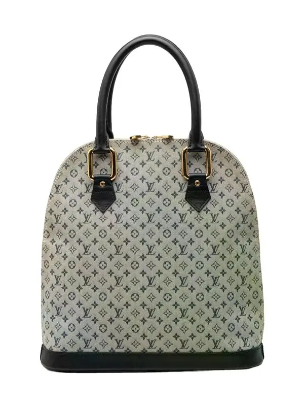 LOUIS VUITTON 2001 Monogram Mini Lin Alma Haut Handbag - Grey