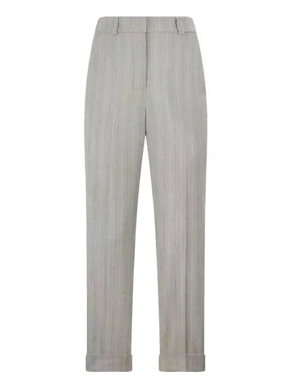 Peserico Pinstriped Trousers - Grey