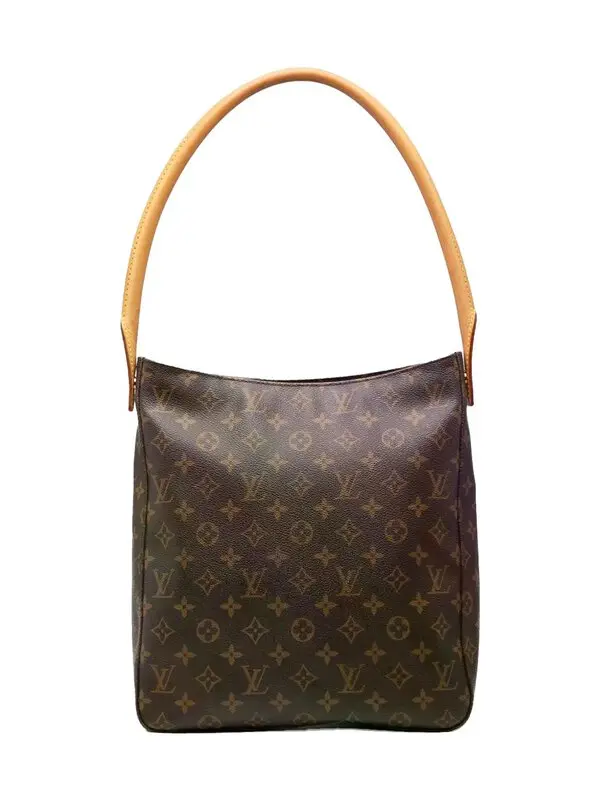 LOUIS VUITTON 2001 Monogram Looping Gm Shoulder Bag - Brown
