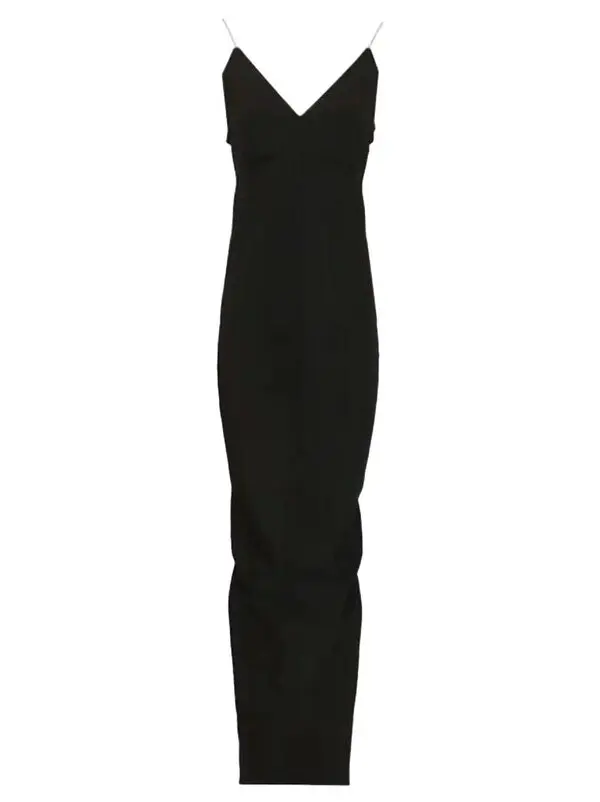Rick Owens V-neck Maxi Dress - Black