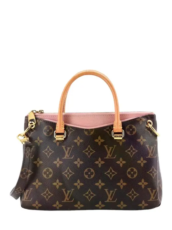 LOUIS VUITTON Pallas Bb Monogram Canvas Tote - Brown