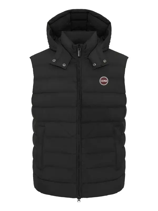 COLMAR Padded Hooded Gilet - Black