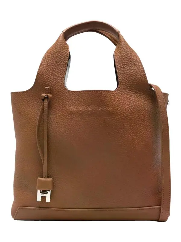 Hogan Logo-plaque Tote Bag - Brown