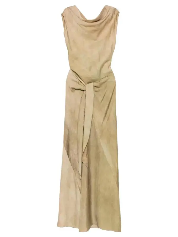CORTANA Opale Draped Maxi Dress - Neutrals