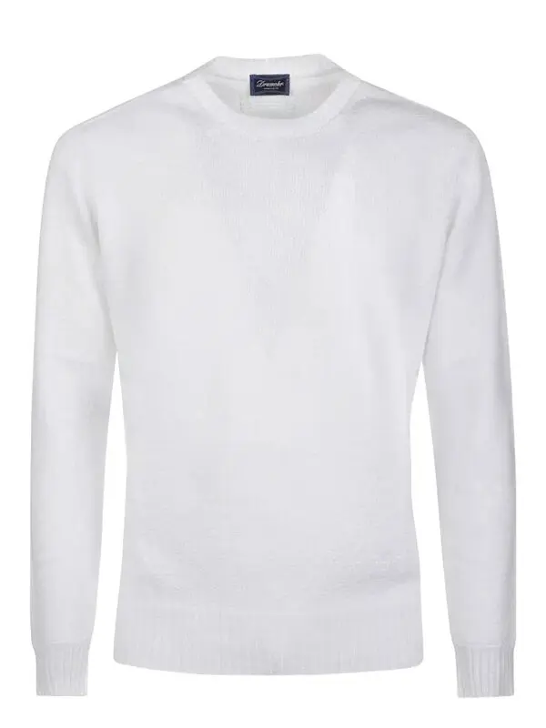 DRUMOHR Crew-neck Knitted Sweater - White