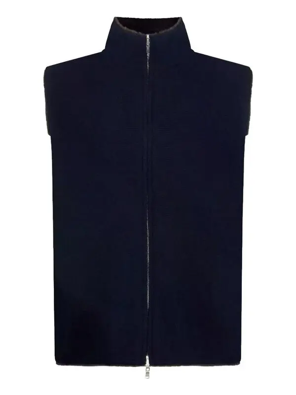 N.peal Shaftesbury Cashmere Gilet - Blue