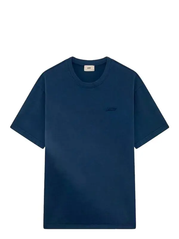 AUTRY Logo-embroidered T-shirt - Blue