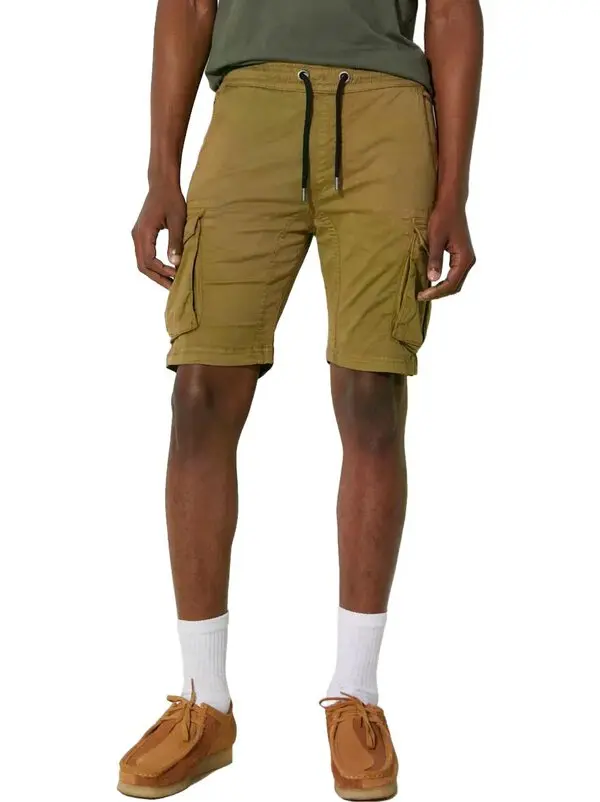 Alpha Industries Drawstring Shorts - Brown