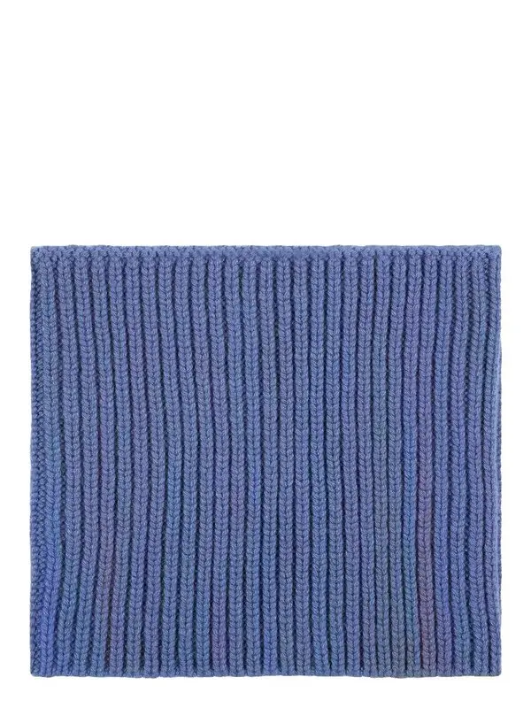 Eric Bompard Ribbed Scarf - Blue