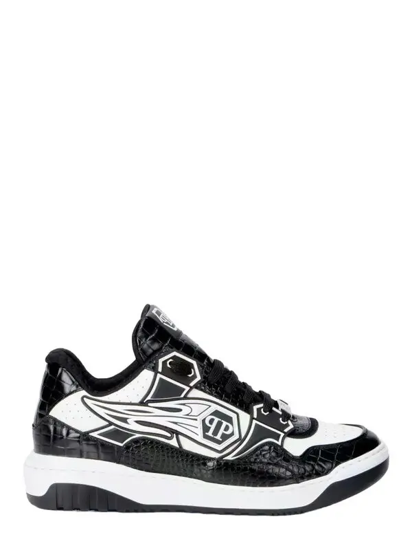 Philipp Plein Logo-detail Lace-up Sneakers - Black