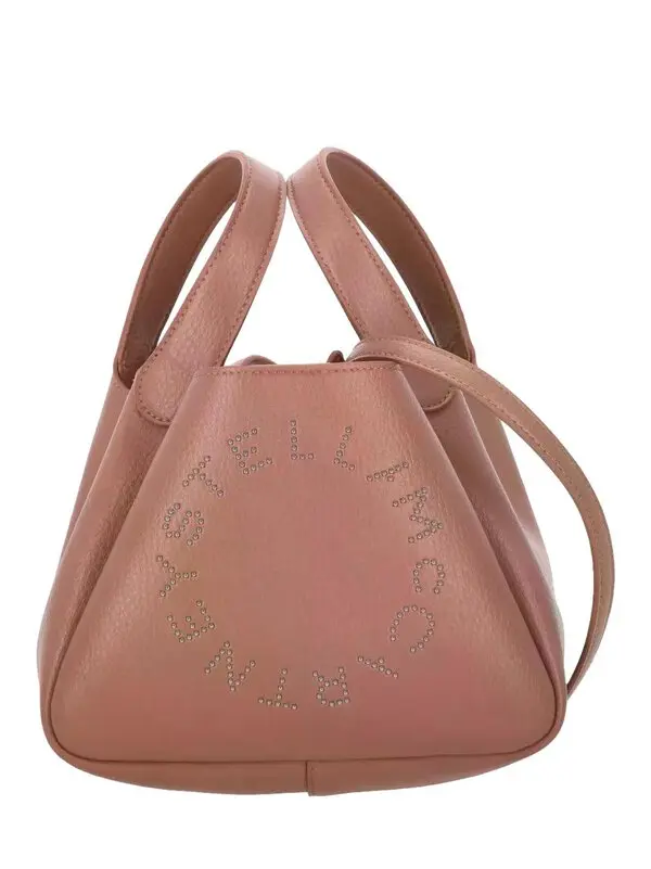 Stella McCartney Studded-logo Shoulder Bag - Pink