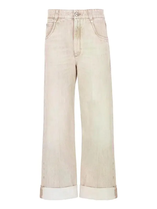 Brunello Cucinelli Wide-leg Jeans - Neutrals