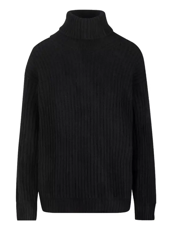 TOD'S Roll-neck Cashmere Sweater - Black