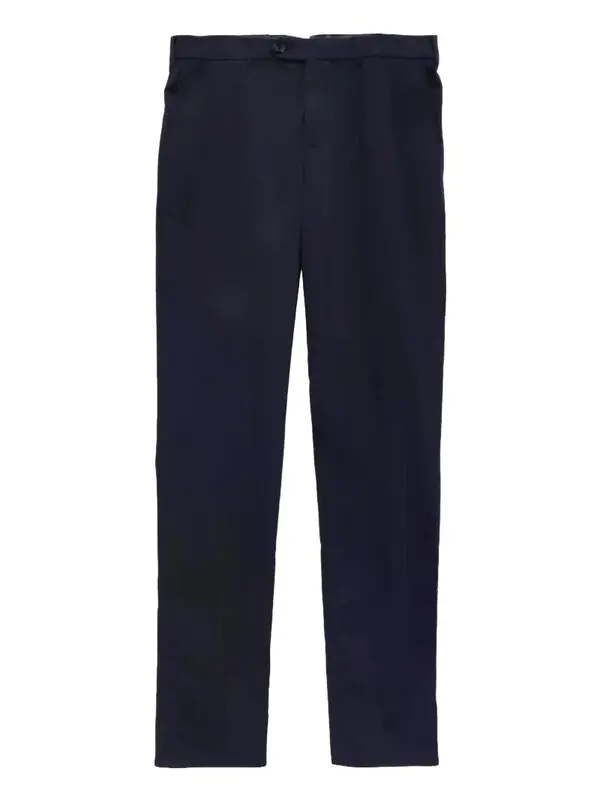 Brunello Cucinelli Cotton Slim-fit Trousers - Blue