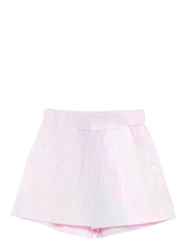 CUANTICO Striped Buttoned Shorts - Pink