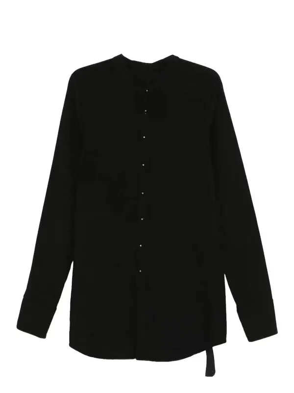 ISAAC SELLAM EXPERIENCE Button Trim Shirt - Black