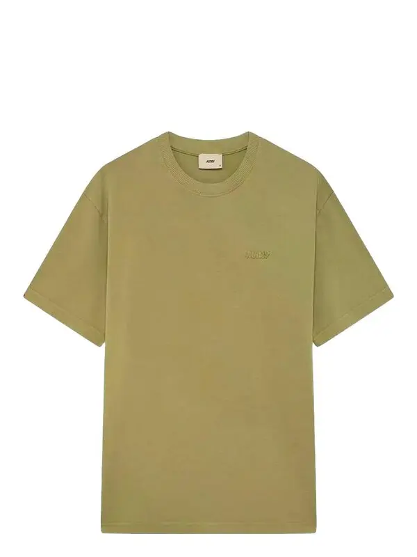 AUTRY Logo-embroidered T-shirt - Green