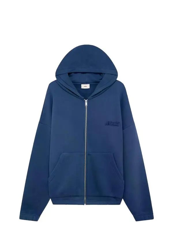 AUTRY Logo Zipped Hoodie - Blue