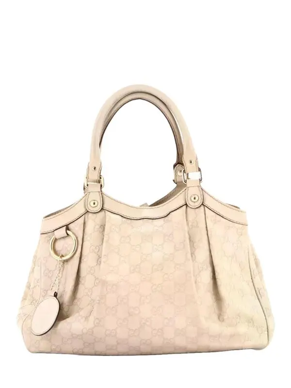 Gucci Sukey Sima Leather Medium Tote Bag - Neutrals