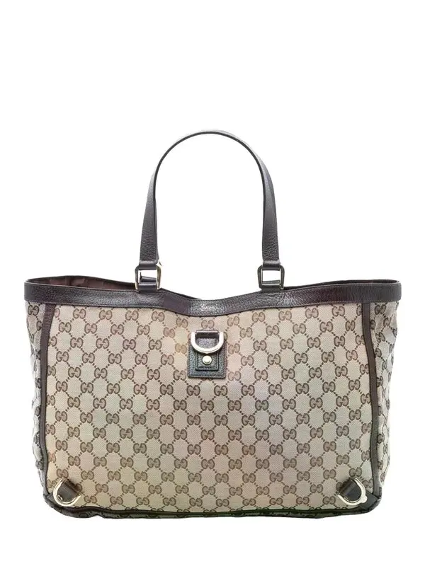 Gucci Gg Canvas Abbey D-ring Tote Bag - Brown
