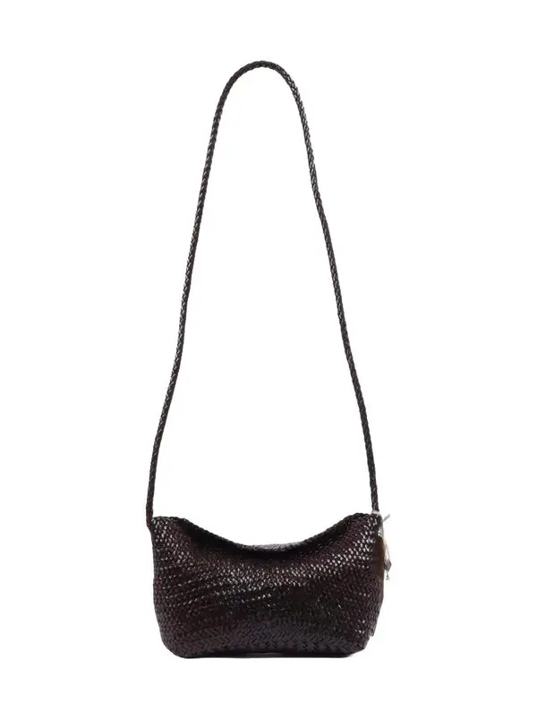 Dragon Diffusion Corsina Diagonal Woven Shoulder Bag - Brown