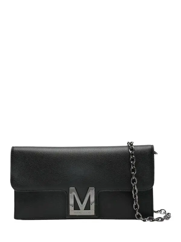 MARC ELLIS Tecla Logo-plaque Chain Clutch - Black
